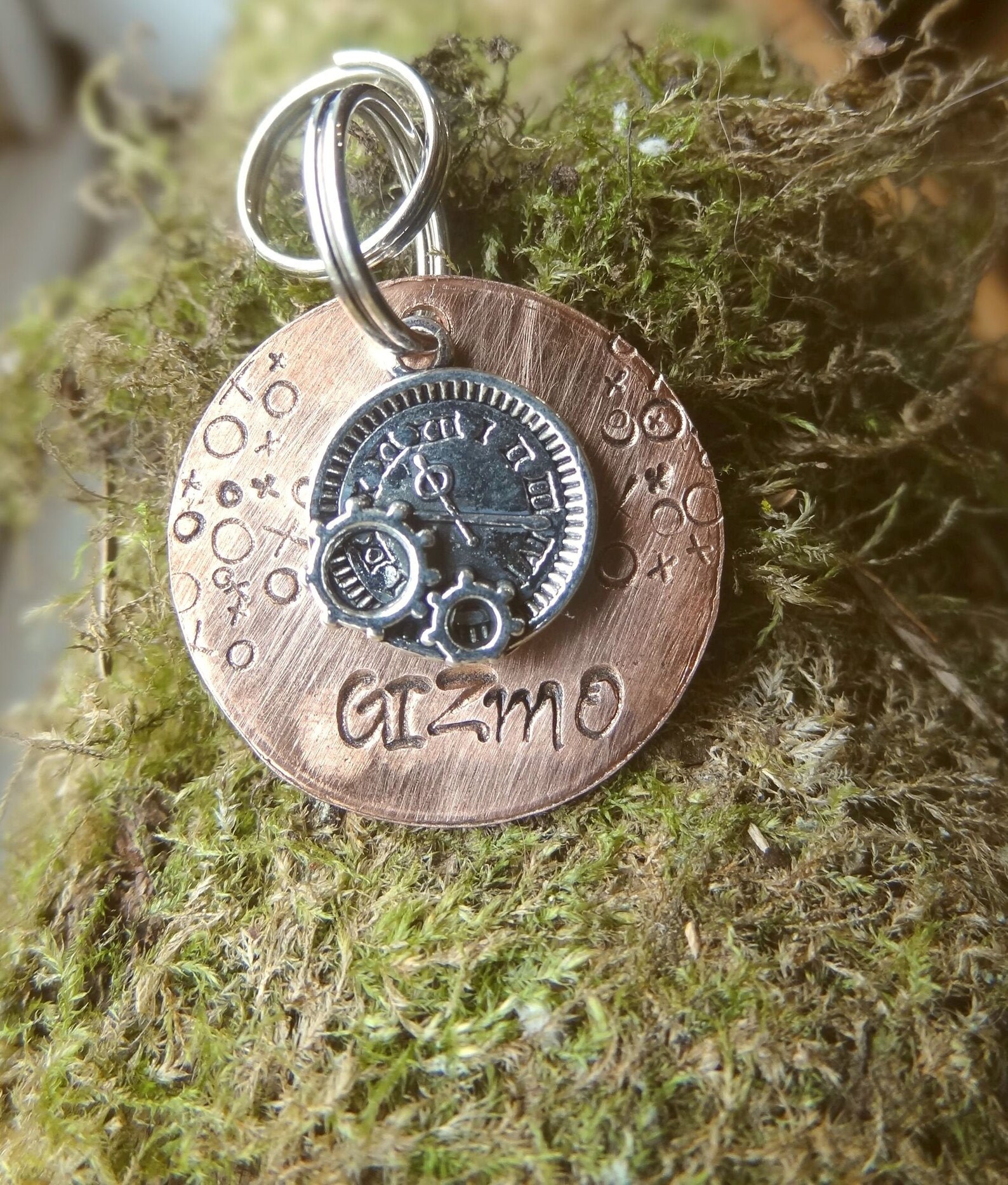 Steampunk Dog Tag Gizmo Gidget Gadgetcopper Dog Tag - Etsy