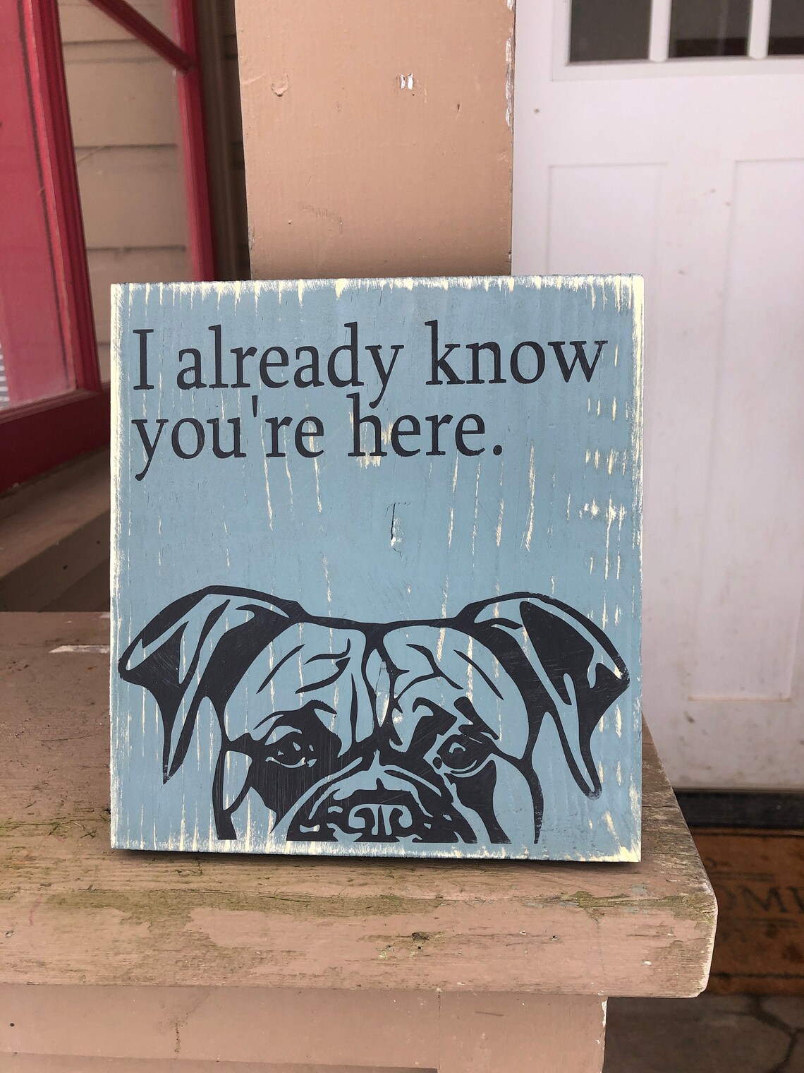 Beware of Dog, Boxer Sign, Pit Bull Sign, Boxer Decor, Pit Bull Decor ...