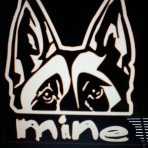Malinois MINE Decal Large Car Window - Etsy