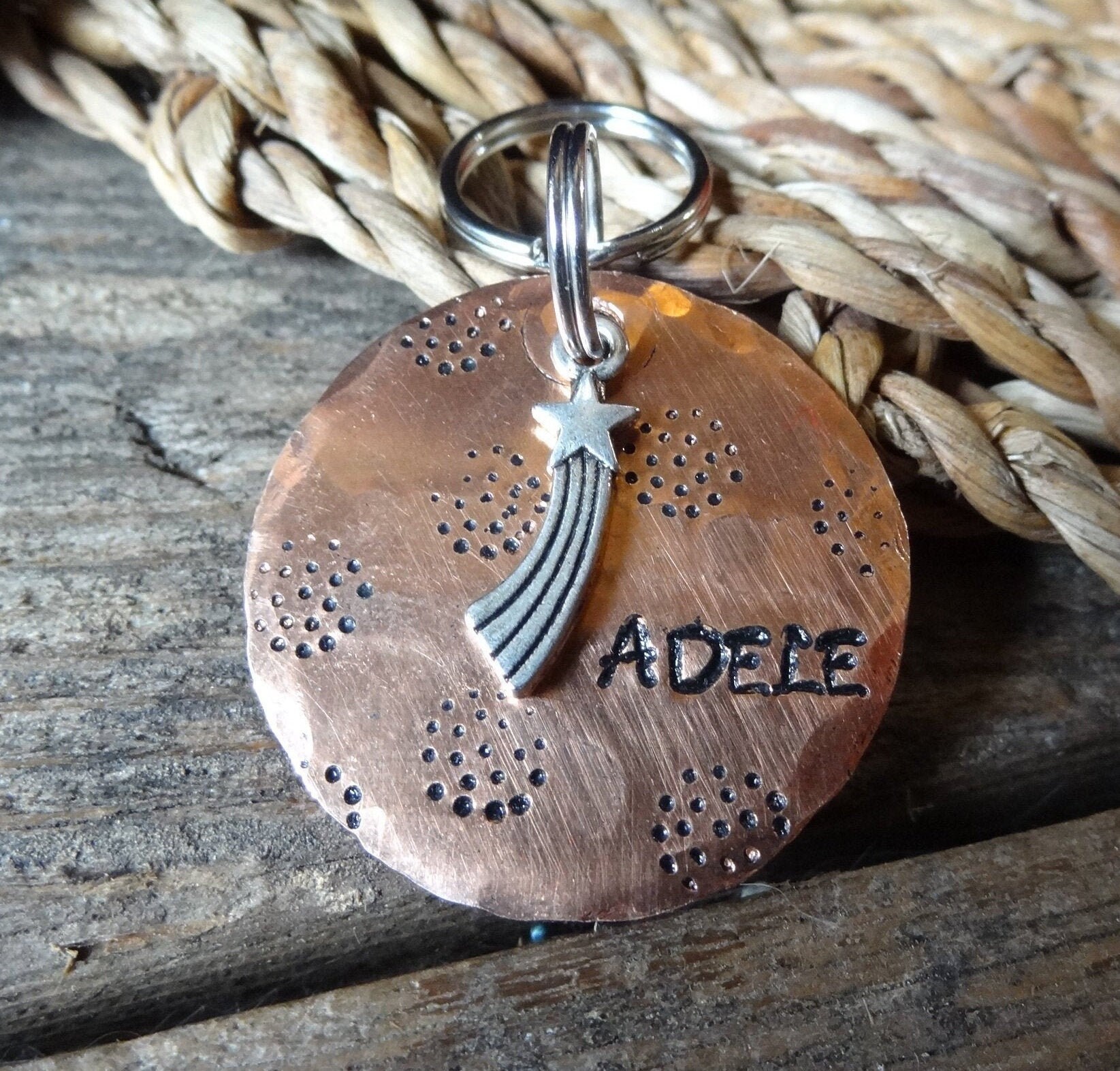 Star Dog Tag Personalized Dog Tag Star Dog Collar Tag Dog | Etsy