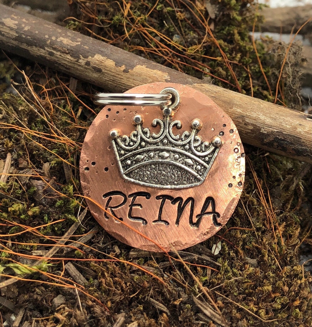 Princess Dog Tag, Doublesided Tag, No Jingle,copper Pet ID Tag,queen ...