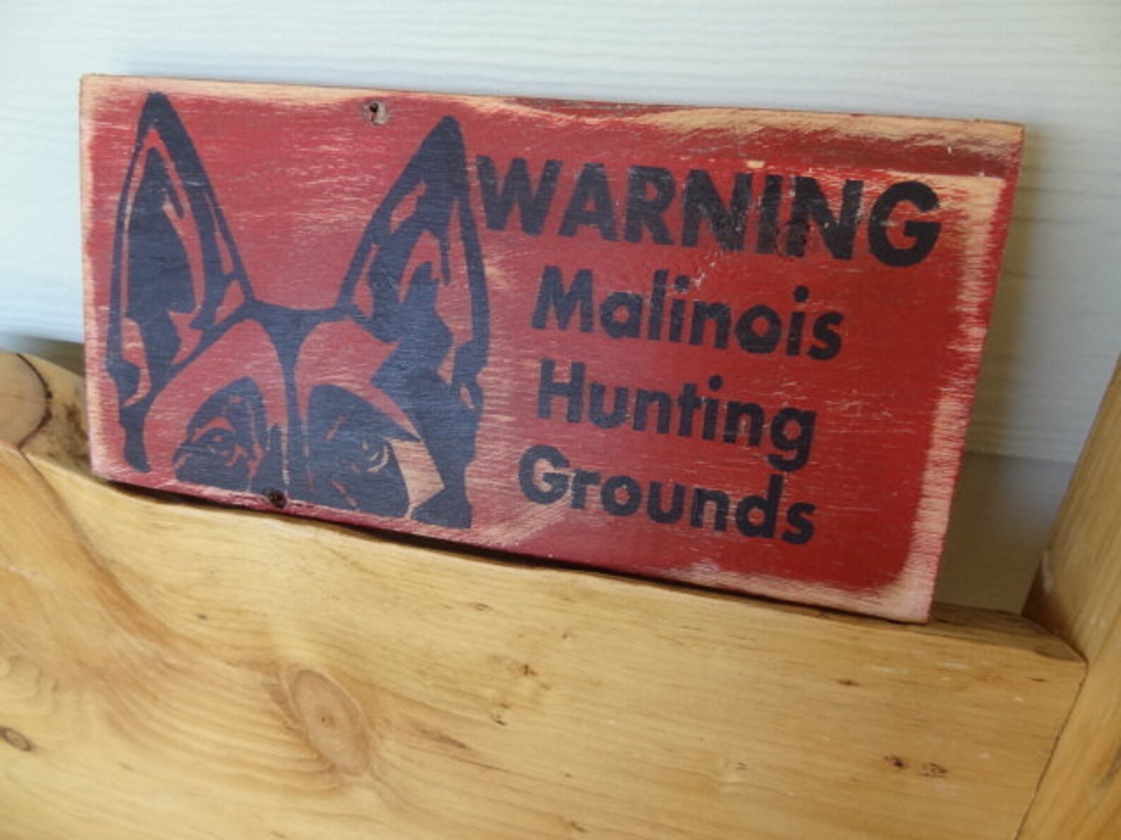 Beware of Malinois Maligator Wood Sign Maligator Belgian - Etsy