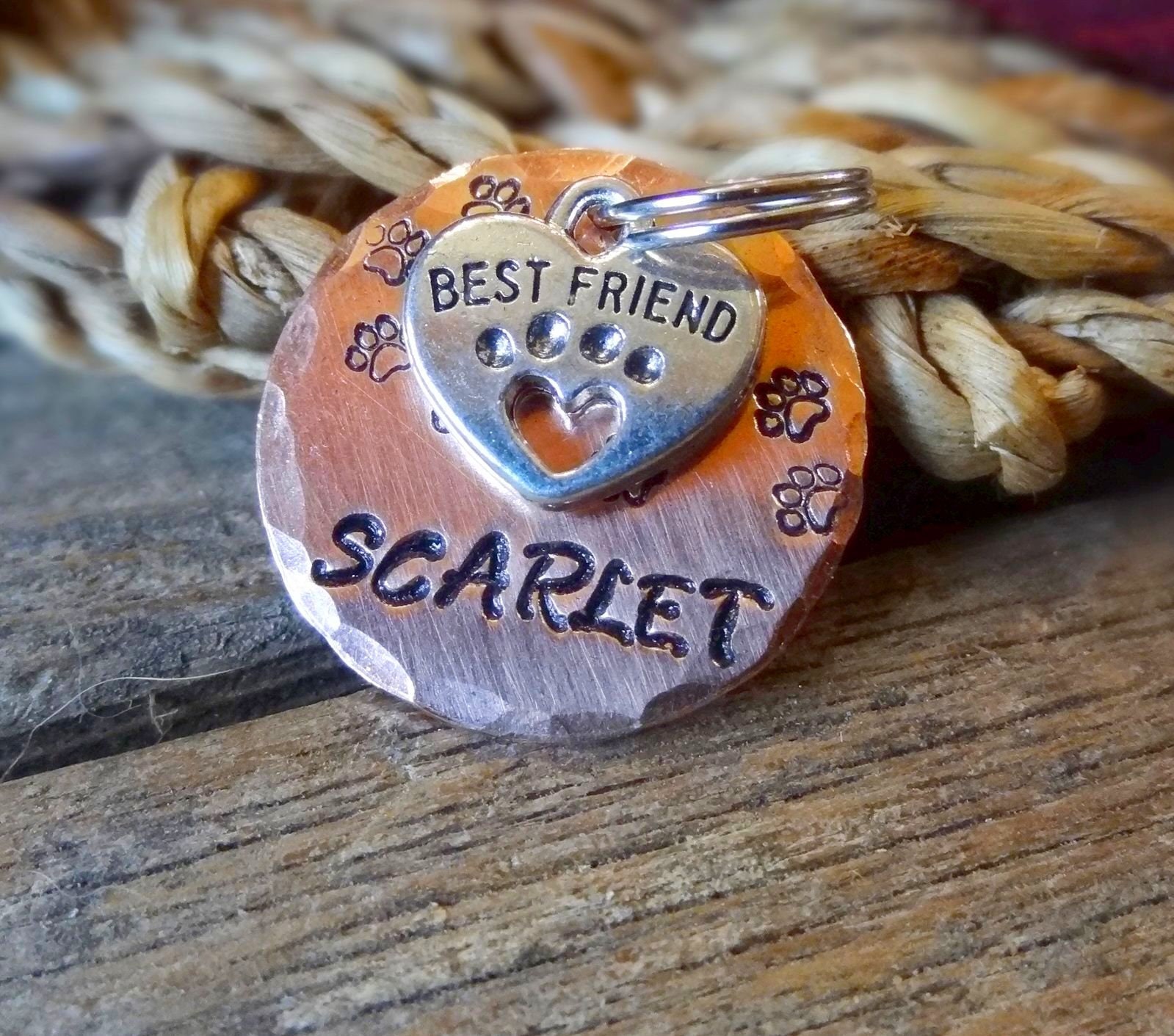 Heart Dog Tag, Personalized Dog Tag, Pet ID Tag, Cat ID Tag, Cat Tag ...
