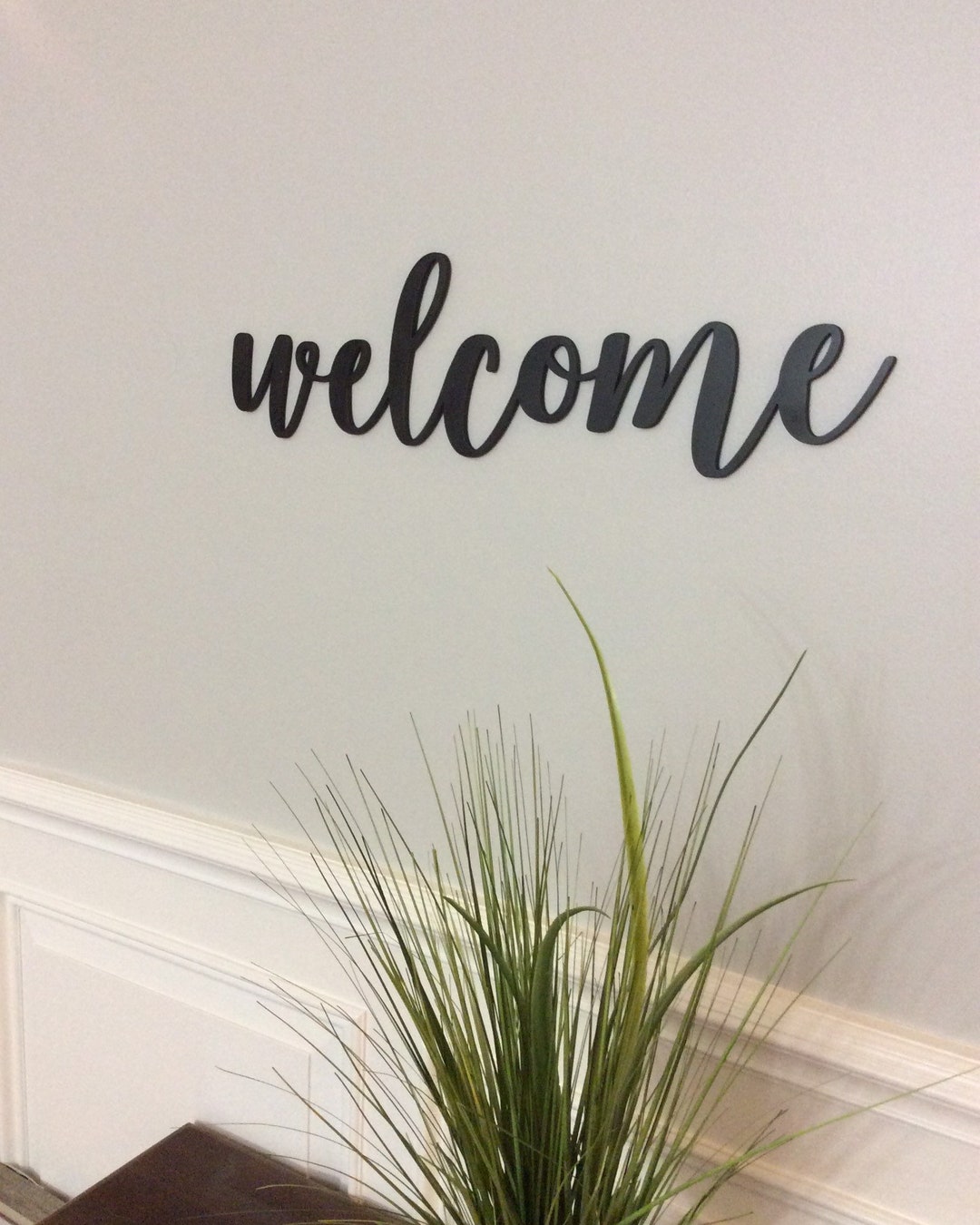 Wooden Script Welcome Sign, Farmhouse Welcome Sign, Custom Welcome Sign ...