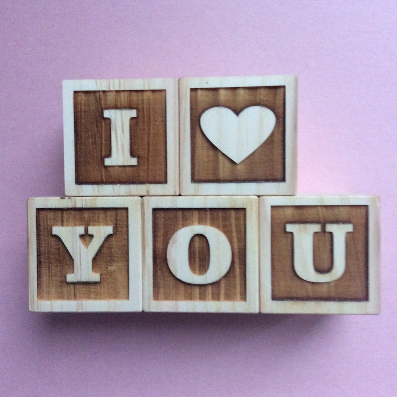 Wooden Letter Blocks Custom Wooden Baby Blocks Alphabet - Etsy