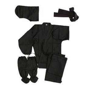 Authentic Black Ninja Uniform Costume - Etsy