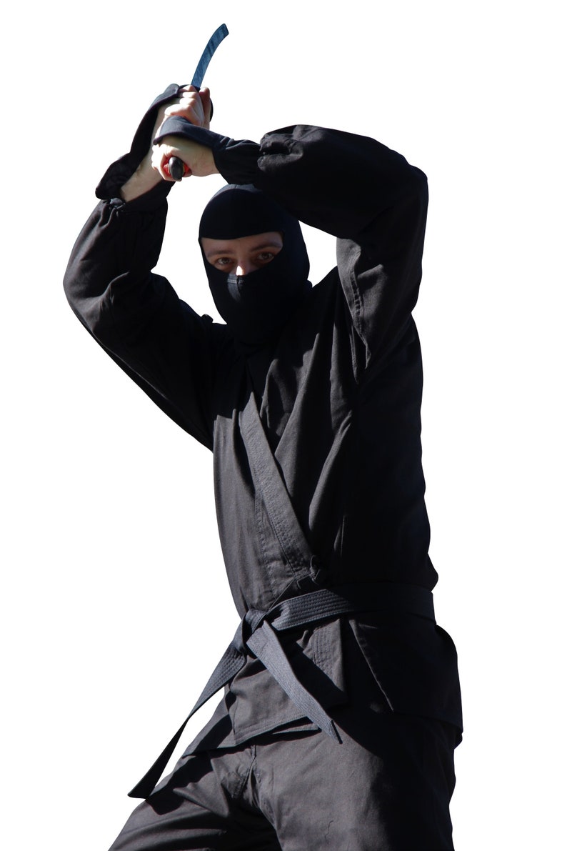 Authentic Black Ninja Uniform Costume - Etsy