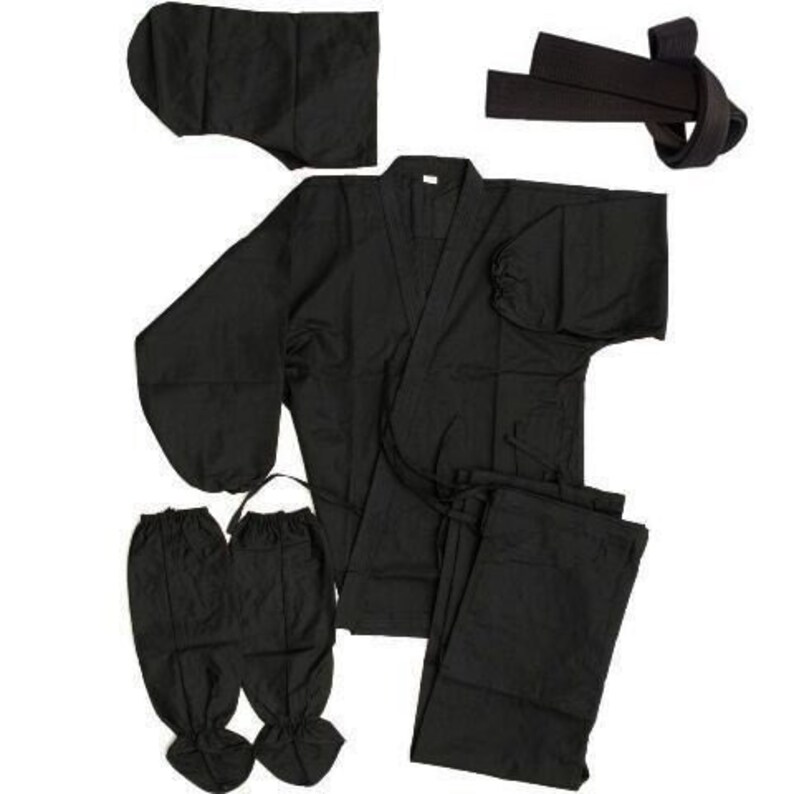 Ultimate Ninja Uniform Halloween Costume Set W/free Nunchaku - Etsy