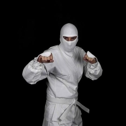 White Ninja Uniform Costume - Etsy