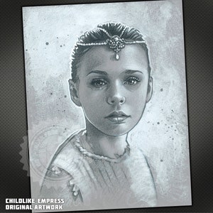 Childlike Empress - Original Portrait Art of Tami Stronach From the 80s ...