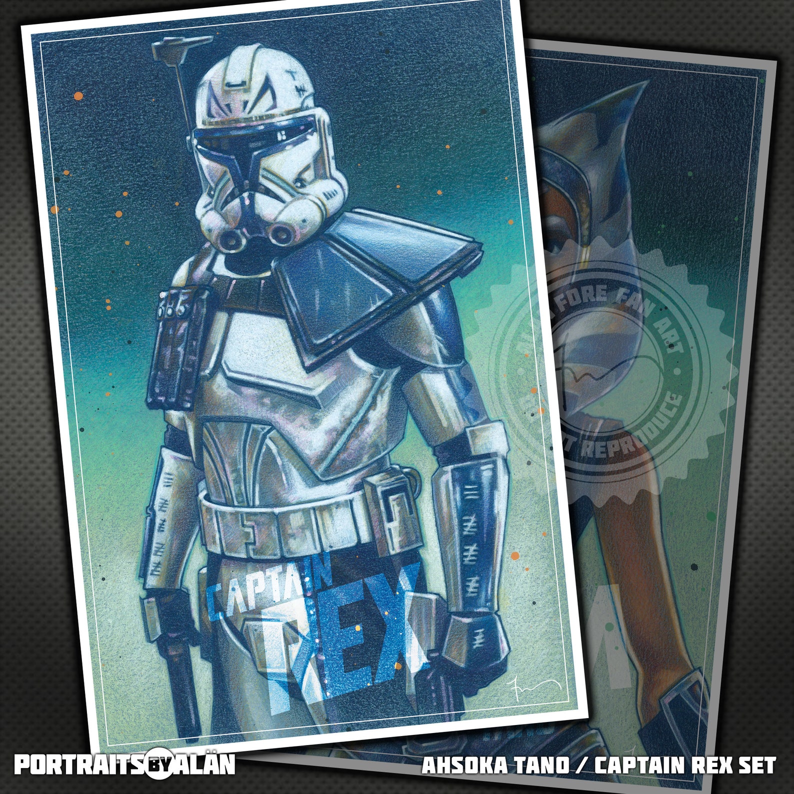 Ahsoka Tano and Captain Rex: 2-piece Star Wars the Clone Wars - Etsy