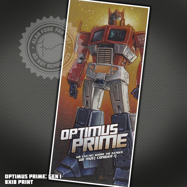 Optimus Prime Gen 1 Print – Transformers Fan Art - Etsy Canada