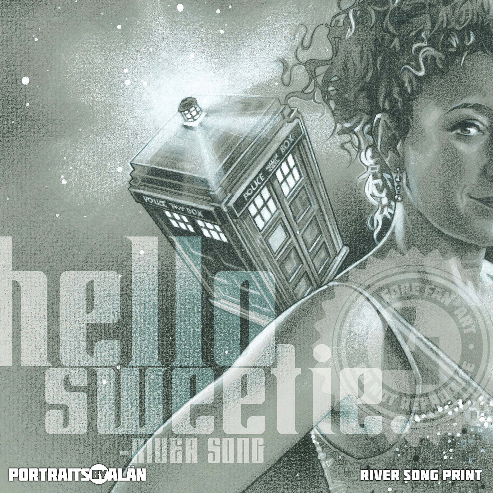 River Song Premium Fan Art Print Original Print of Alex - Etsy