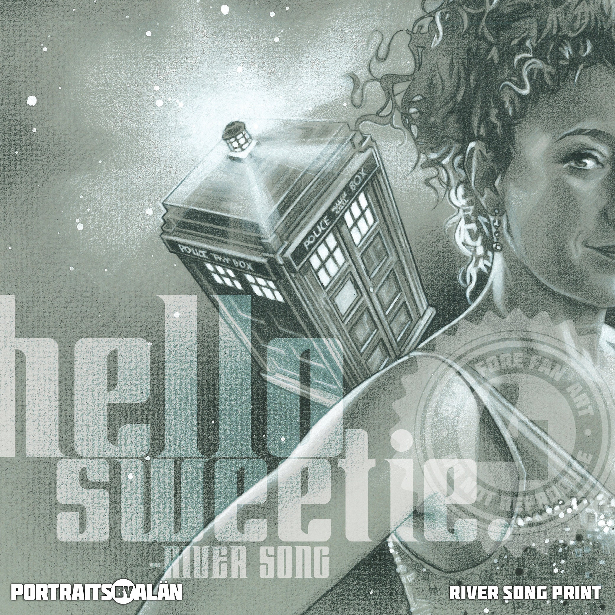 River Song Premium Fan Art Print Original Print of Alex - Etsy