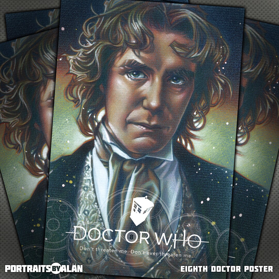 The 8th Doctor 12x18 Poster Art Print - Original Poster Design of Paul ...