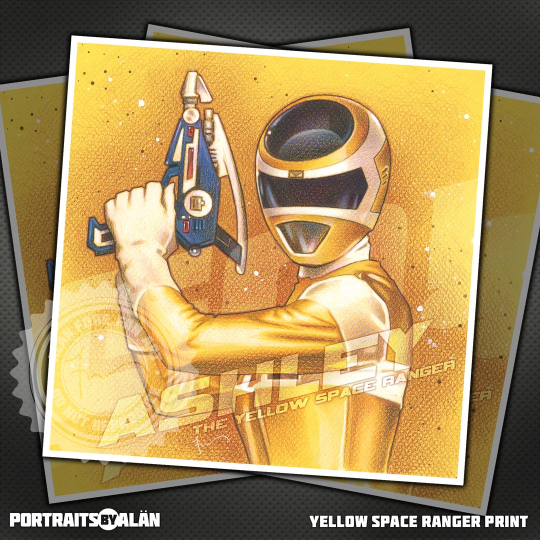 Yellow Space Ranger - 8x8 Portrait of Tracey Lynn Cruz as Ashley ...