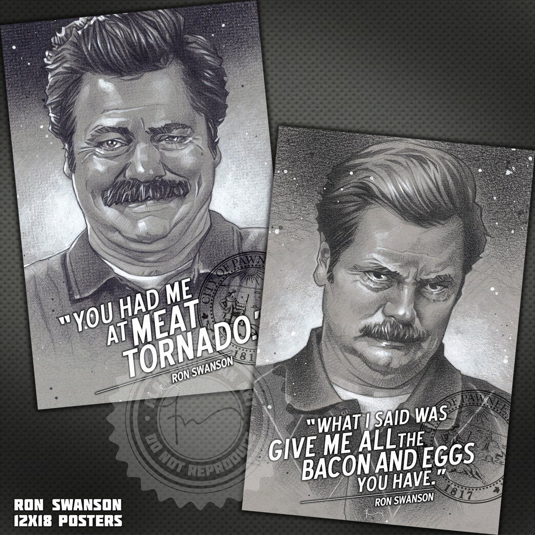 Ron Swanson Posters - Original Poster Prints of Nick Offerman From ...