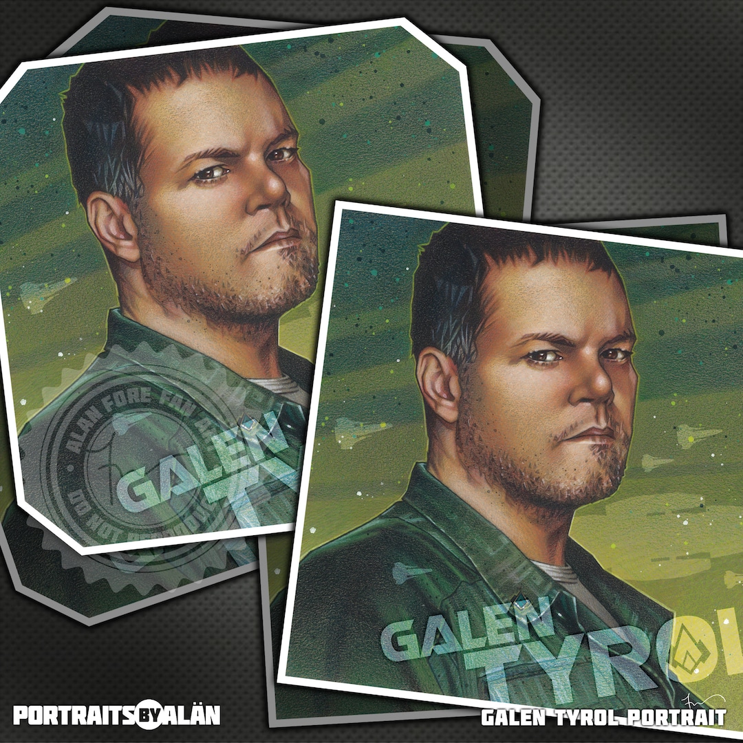 Galen Tyrol Battlestar Galactica - 8x8 Portrait of Aaron Douglas as the ...