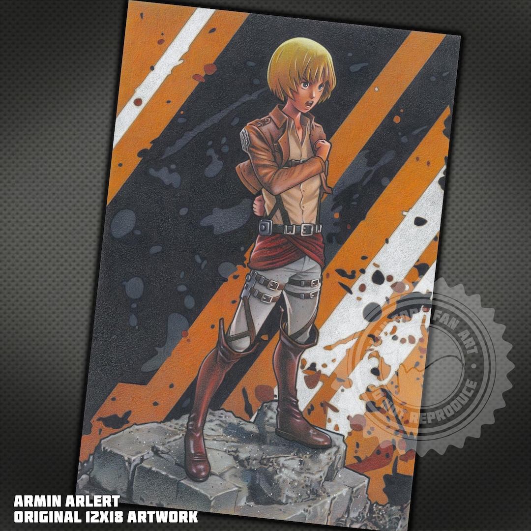 Armin Arlert Original Drawing - Hand-drawn Attack on Titan Anime Fan ...