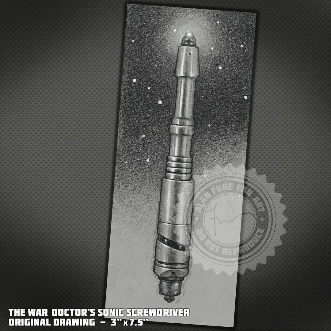 The War Doctor's Sonic Screwdriver - Original Mixed Media Doctor Who ...