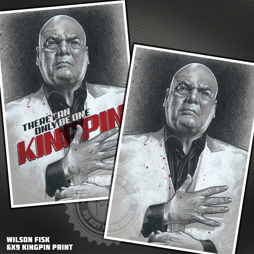 Kingpin - 6x9 Print of Vincent D'onofrio as Wilson Fisk From Daredevil ...