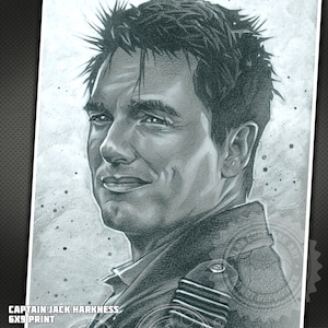 Captain Jack Harkness - High Quality Portrait Print of the Immortal ...