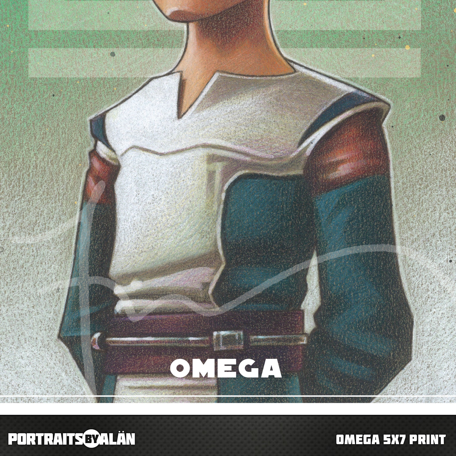 Omega High Quality Portrait Art Print of the Last Clone From - Etsy