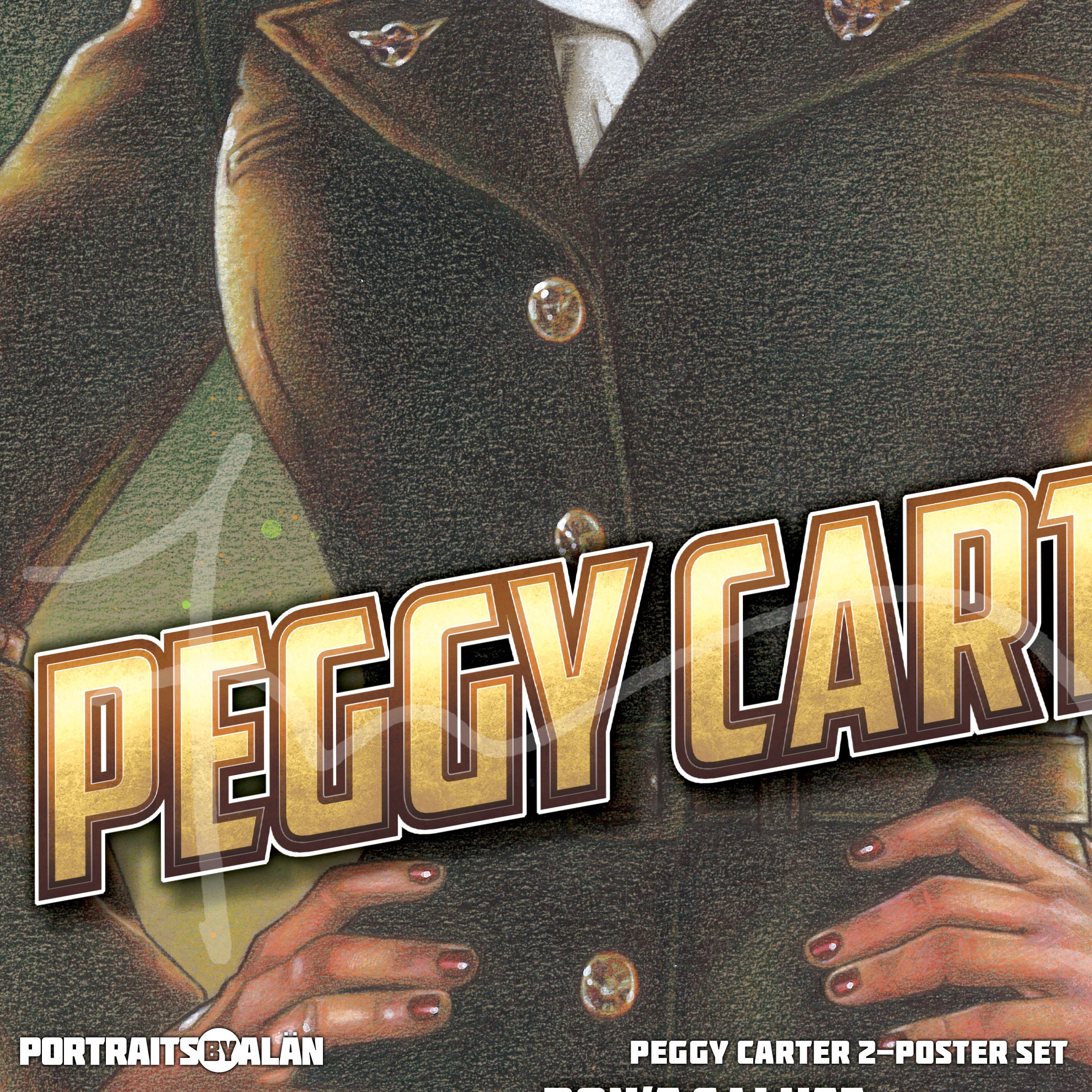 Peggy Carter 2-piece Poster Set of Hayley Atwell as the Agent Carter ...