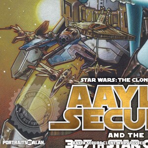 Aayla Secura and the 327th Star Corps 12x18 Poster Print - Original ...