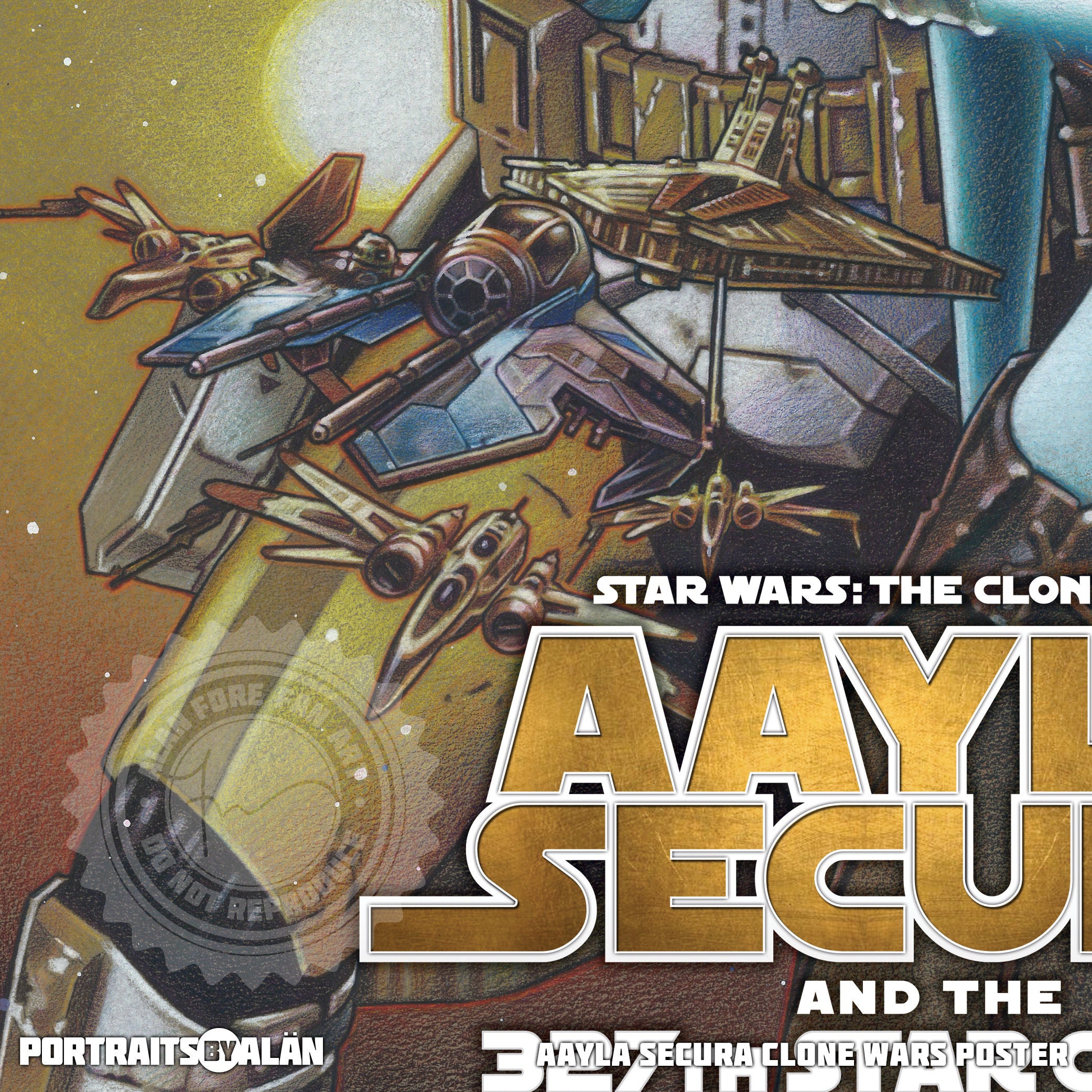 Aayla Secura and the 327th Star Corps 12x18 Poster Print - Etsy