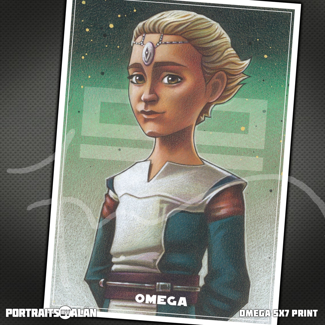 Omega High Quality Portrait Art Print of the Last Clone From - Etsy