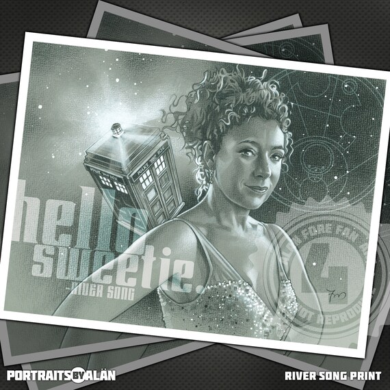 River Song Premium Fan Art Print Original Print of Alex | Etsy