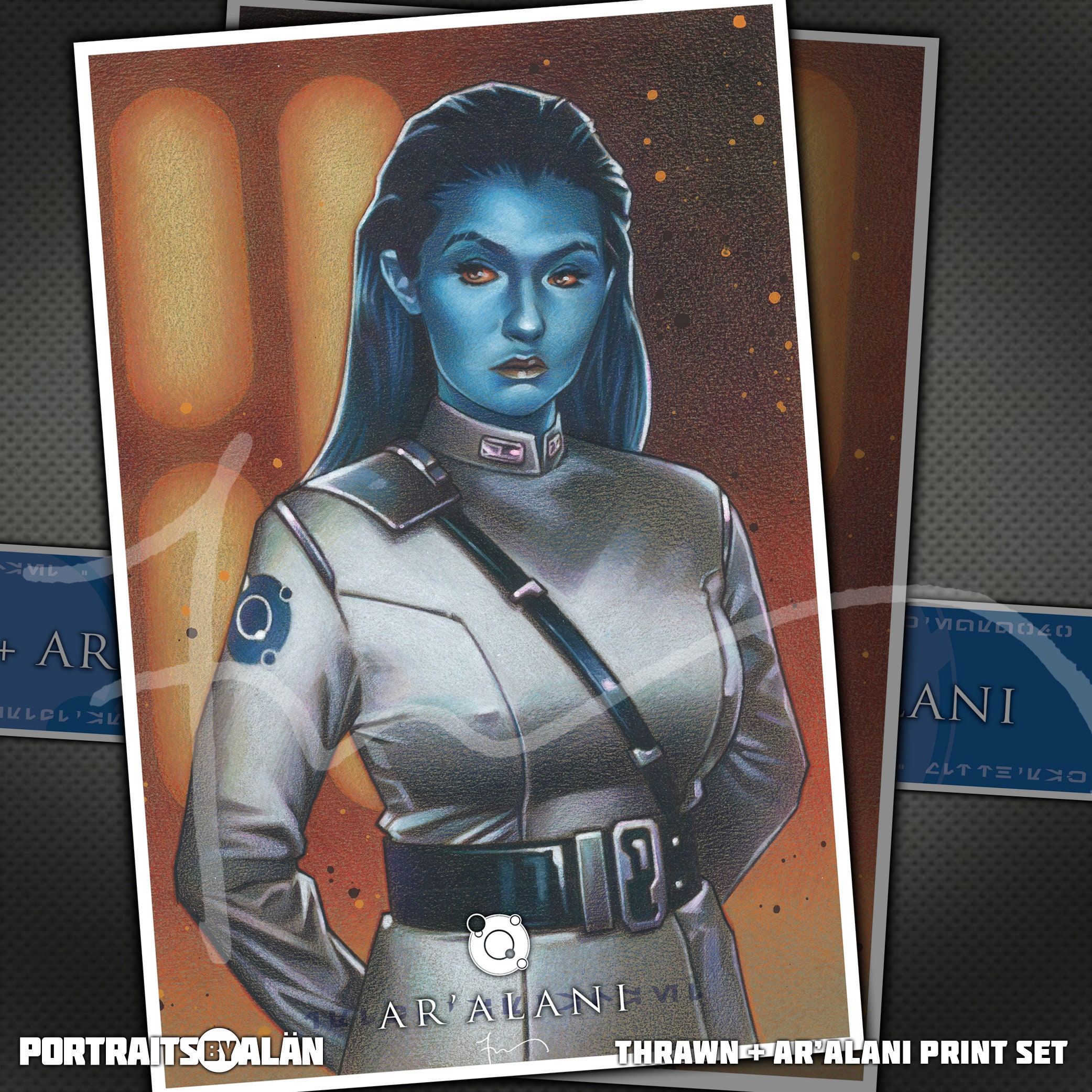 Thrawn and Ar'alani: 2-piece Star Wars Set From the Clone - Etsy