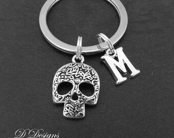 Skull keychain | Etsy