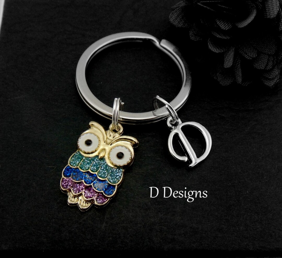 Owl Key Ring Personalised Bird of Prey Gifts - Etsy