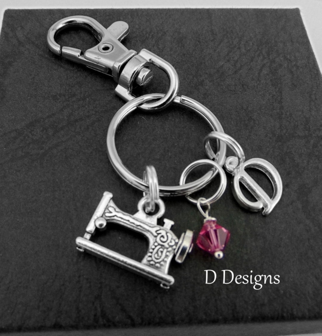 Sewing Bag Charm Sewing Keyring Sewing Machine Keychain - Etsy