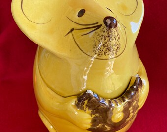 Mouse With Teddy Bear Cookie Jar - Etsy