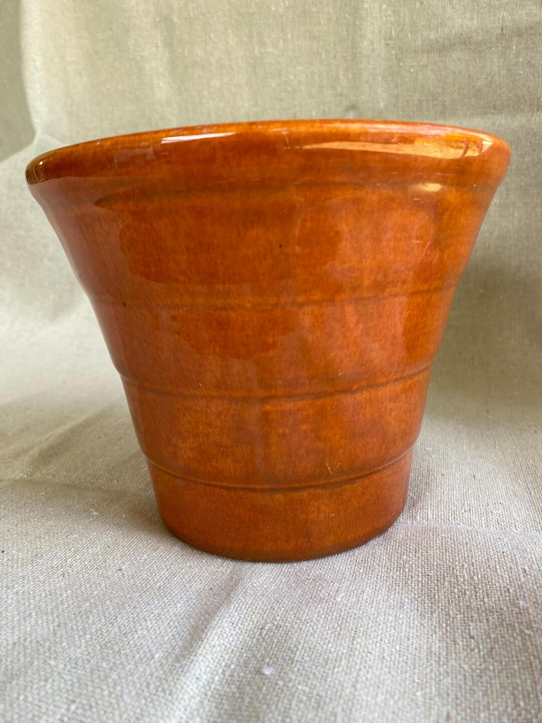 Bauer Ringware Beehive Los Angeles Orange Step Pot #5 - RARE Set of 2 ...