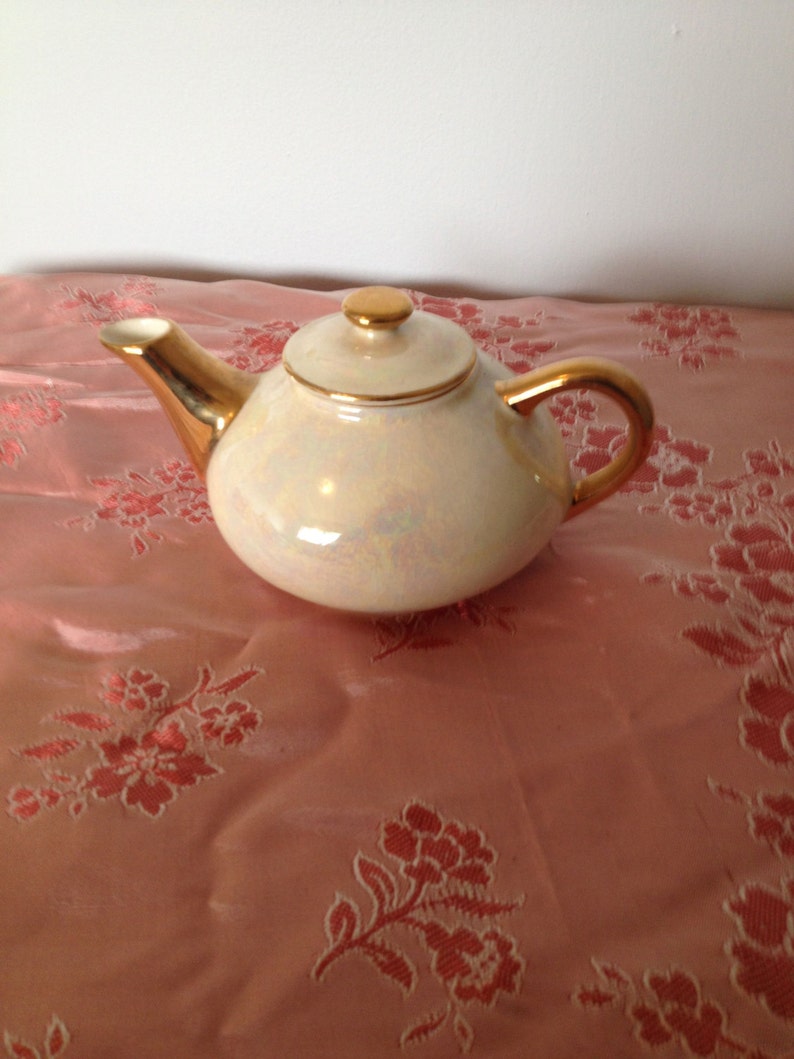 Knowles Lusterware Teapot - Etsy