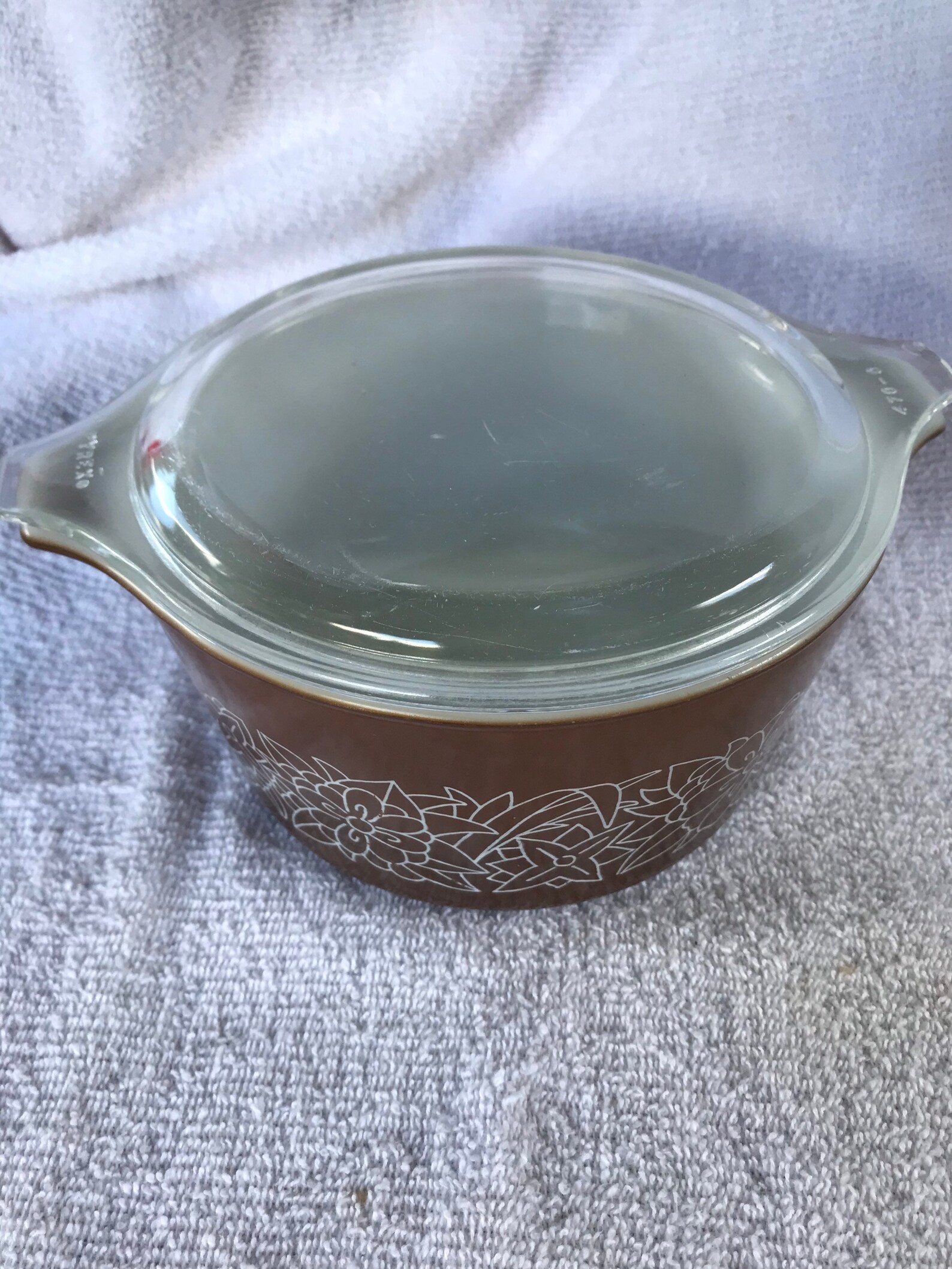 Pyrex Woodland Pattern 1 Qt Covered Casserole With Lid. - Etsy