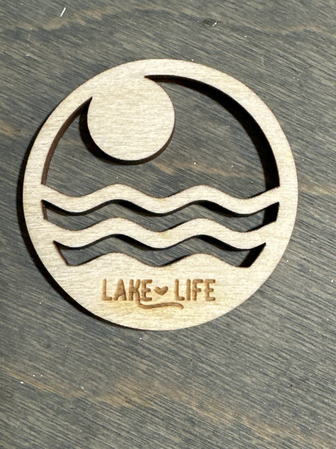 Lake Life DIY Unfinished, Unfinished, Wooden Charm, Unfinished, DIY ...