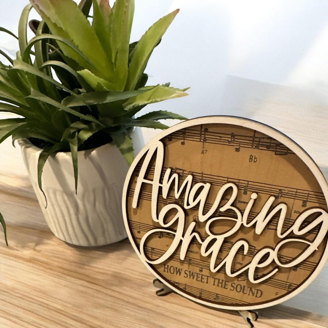 Amazing Grace Sign, Inspirational Signs, Home Decor, Gift Giving ...