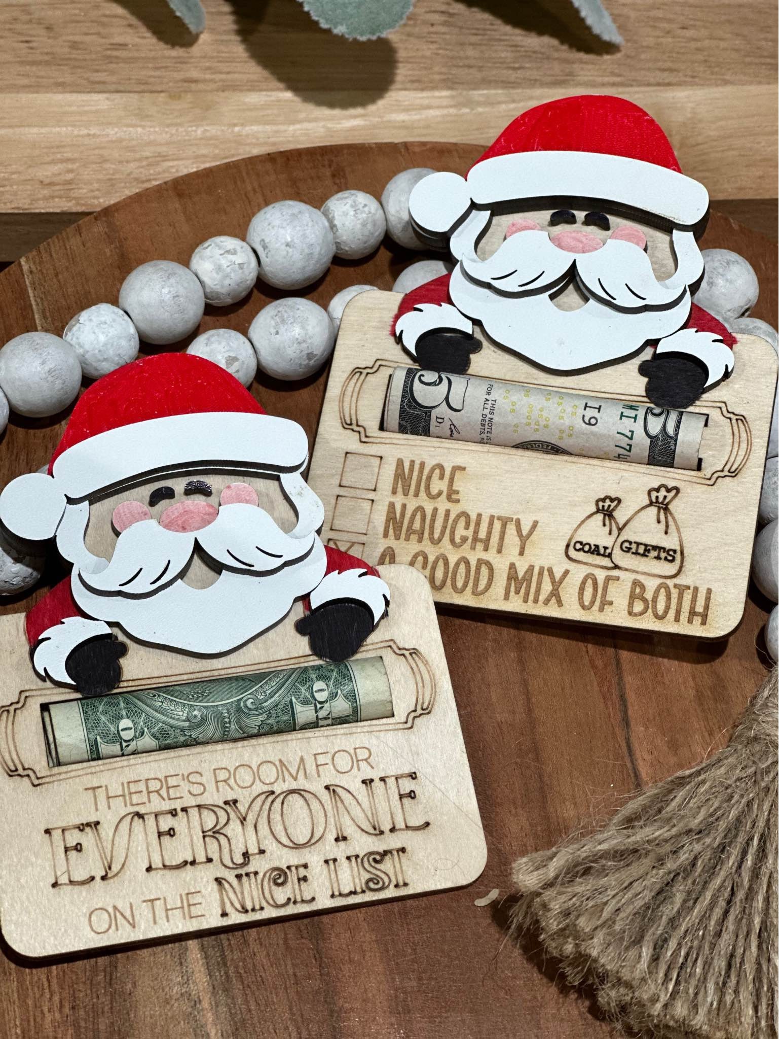 Santa Money Holder Christmas Ornament, Christmas Money Holder, Cute ...