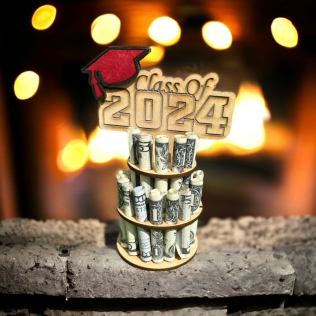 Graduation Money Tower Gift Money Holder, Graduation Cap Gift Money ...