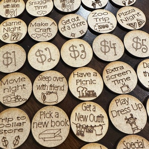 Kids Tokens, Kids Easter Tokens, Fun Tokens, Rewards Token Set, Kid’s ...