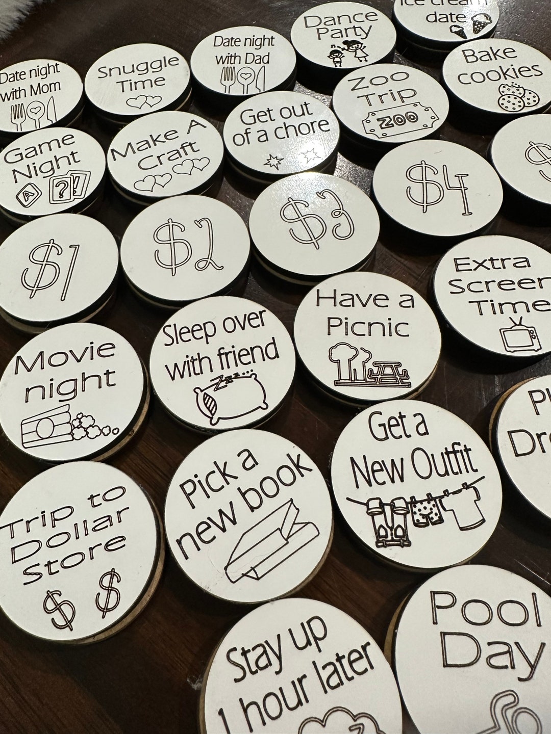 Kids Tokens, Kids Easter Tokens, Fun Tokens, Rewards Token Set, Kids ...