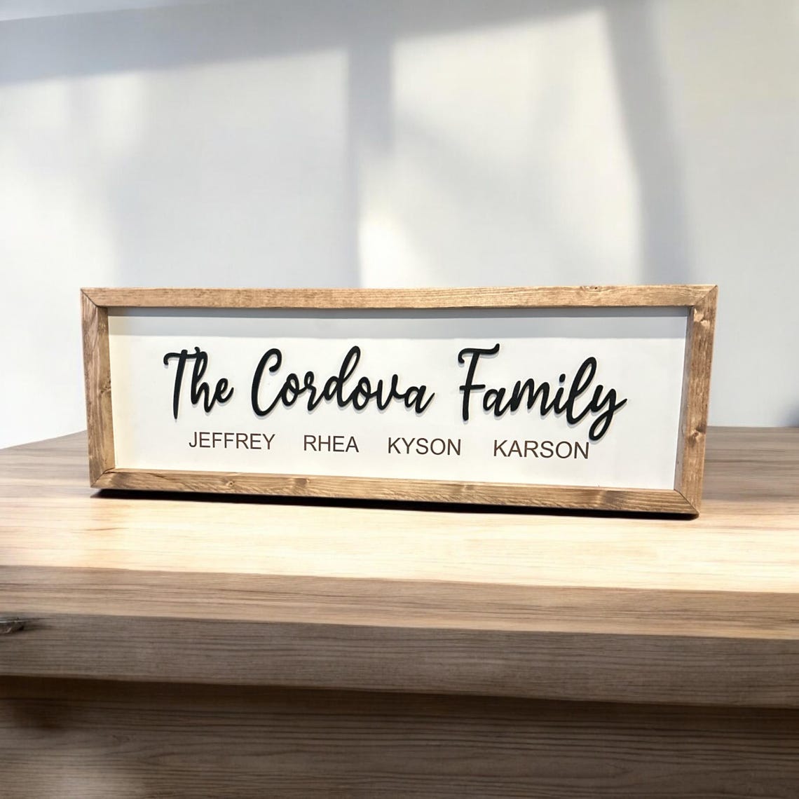 Personalized Name Wooden Sign, Custom Sign, Famed Sign, Wall Art ...