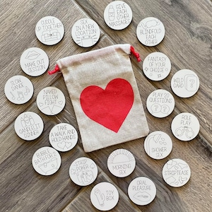 Date Night Tokens, Naughty and Nice Tokens, Fun Tokens, Love Token Set ...