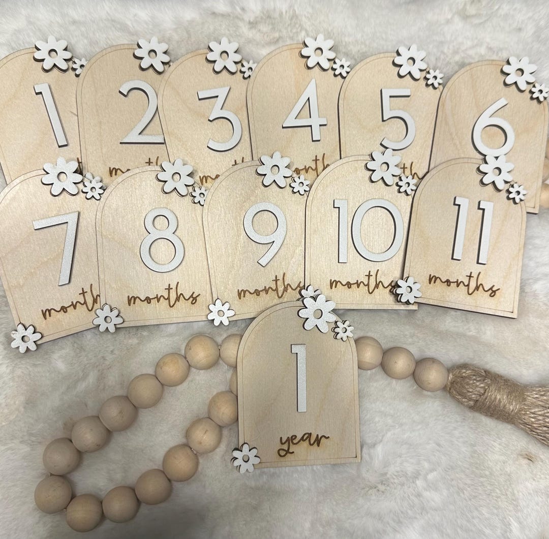 Daisy Milestones, Baby Milestones, Monthly Photo Tags, Baby Month ...