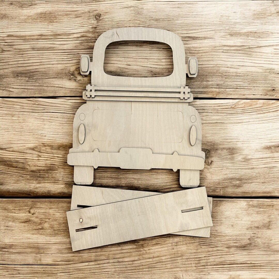 Interchangeable Farmhouse Truck With Base, Seasonal Truck, DIY Truck ...